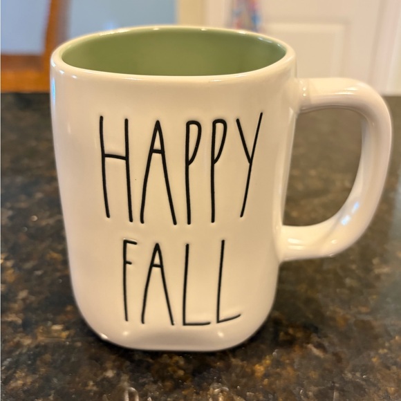 Rae Dunn | Dining | Rae Dunn Happy Fall Ceramic Mug White And Green ...